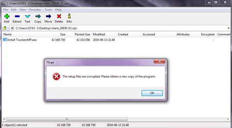 Can T Open ET2MP From Winrar Solved Topics TruckersMP Forum