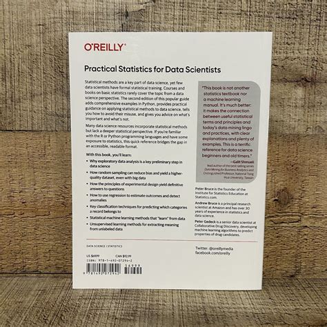 Practical Statistics For Data Scientists 50 Essential Concepts Using R And 9781492072942