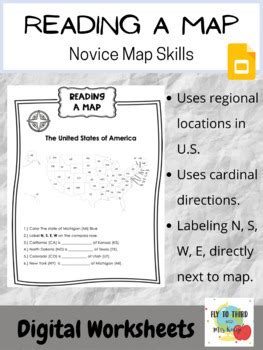 Geography Map Skills For Grades Three Through Fifth Using Google Apps Only