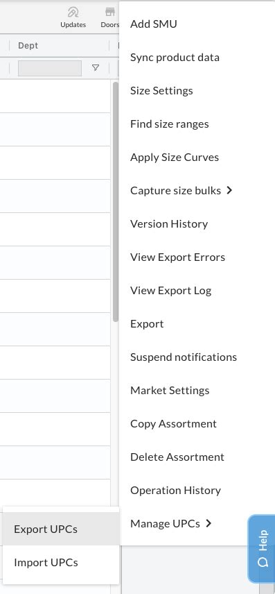 upload upcs into assortments nuorder retail