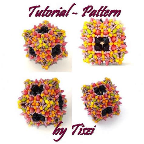 Beaded Jewelry — Beading Pattern Tutorial For A Spiked Cube Beaded Jewelry — Beading Pattern Tutorial For A Spiked Cube