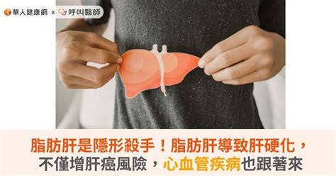 脂肪肝是隱形殺手！脂肪肝導致肝硬化，不僅增肝癌風險，心血管疾病也跟著來 華人健康網 專業即時優質的健康新聞及資訊分享平台業即時優質的
