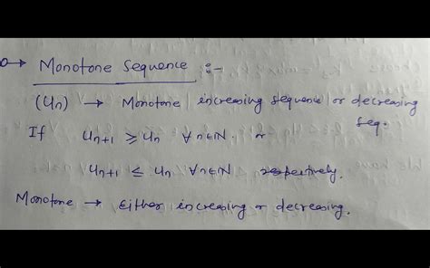 What Is Monotone Sequence What Is Monotone Sequence