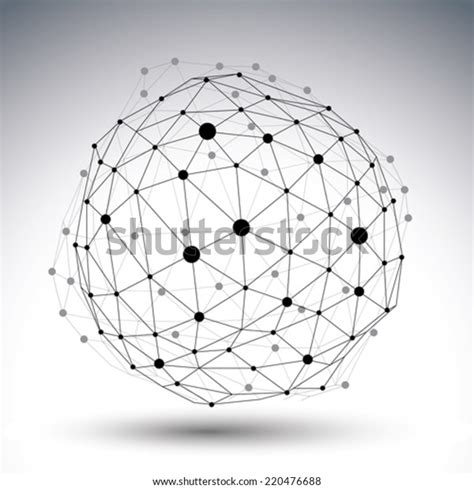 3d Vector Abstract Design Template Polygonal Stock Vector Royalty Free 220476688 Shutterstock