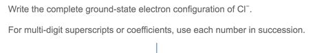 Solved Write The Complete Ground State Electron