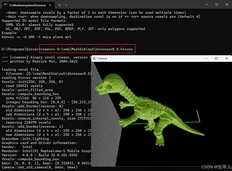 binvox体素化工具和可视化 CSDN博客