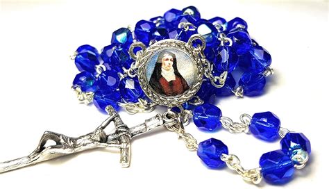 Relic Rosary 3rd Class Crystal Blue Of Edith Stein Indonesia Ubuy