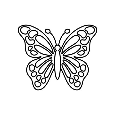 Monarch Butterfly Outline Clip Art Monarch Butterfly Drawing