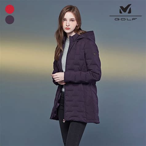 포스티 [밀레골프] 경량 구스다운 자켓 여성 마젠타