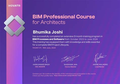 Bhumika Joshi On Linkedin I Am Thrilled To Share That I Have Recently Completed An Intensive Bim