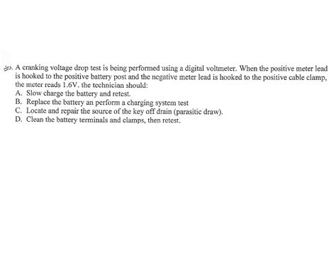 Performing Voltage Drop Test Automated Electrical Testing For