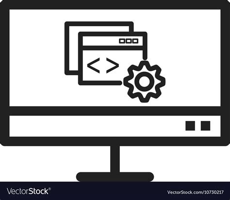 programming configuration royalty free vector image