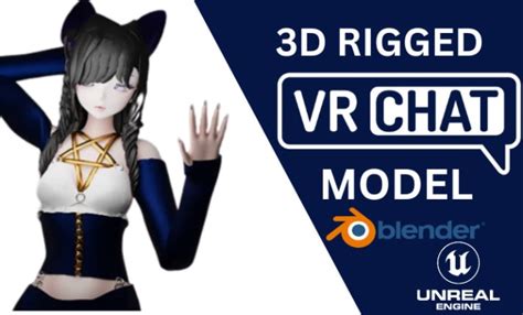 Make Cutom 3d Model For Vrchat Vr Character Gmod Or Vtuber By