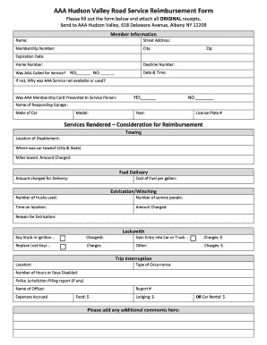 Aaa Reimbursement 2013 2025 Form Fill Out And Sign Printable Pdf