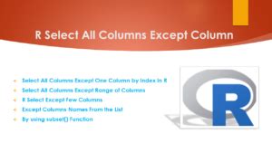 R Select All Columns Except Column Spark By Examples