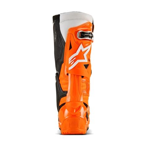 Alpinestars Tech 10 Enduro Boots Orangeblackwhite Bikers Warehouse