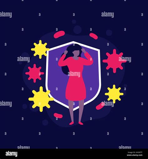 Immune System And Viruses Vector Art Stock Vector Image And Art Alamy