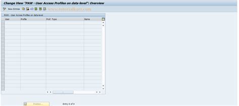 Sl95 Sap Tcode Paw Maintain User Profiles Transaction Code