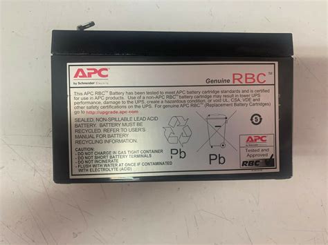 Batería Original Apc Para Sai Back Ups Be700g Sp Solo Batería