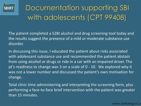 SBIRT with Adolescent Patients - ppt download