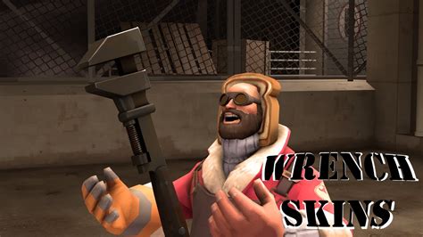 Tf2 All Stock Wrench Skins Tough Break Youtube