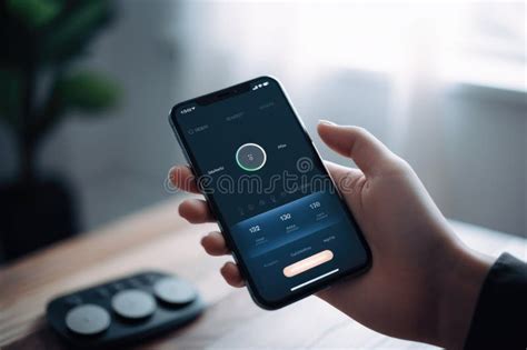 Person Setting Up Home Automation System With Voice Recognition Capabilities Stock Illustration