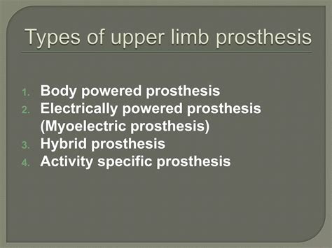 Upper Limb Prosthesispptx
