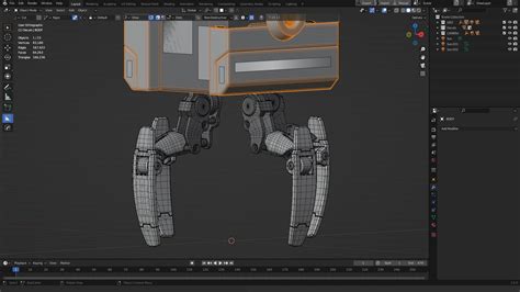 Spider Robot Blender 3d Hard Surface Modeling Superhive Formerly