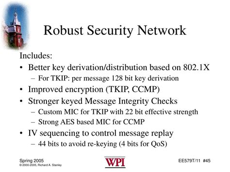 PPT EE T CS T Network Security Intrusion Detection Systems Wireless Security