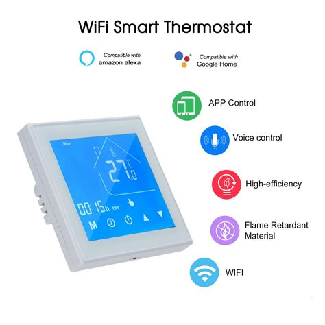 Tuya Wifi Smart Thermostat Lcd Display Programmabl Vicedeal