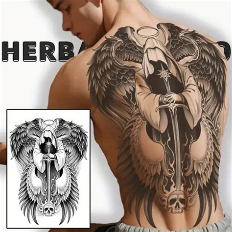 악마 문신 디자인