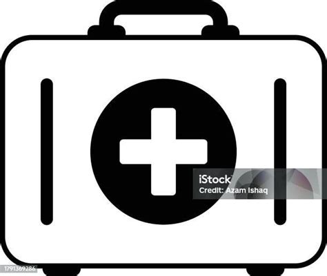 의료 응급 키트 개념 응급 처치 상자 벡터 아이콘 디자인 겨울 게임 요소 상징 스노우 보드 장비 기호 경쟁 스포츠 활동 스톡
