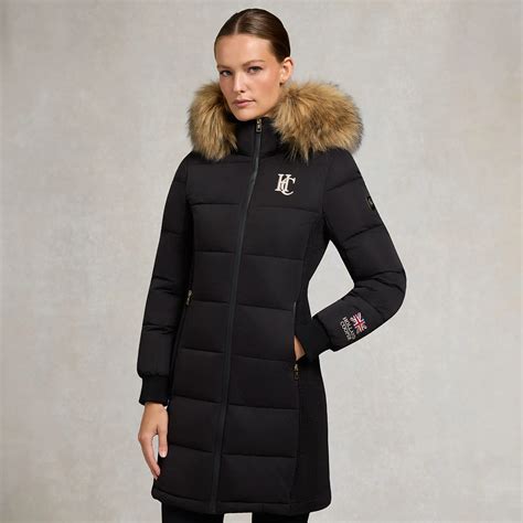 Holland Cooper Team Padded Womens Coat Black