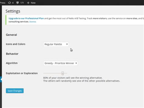 Multi Armed Bandit Conversion Algorithm For Wordpress