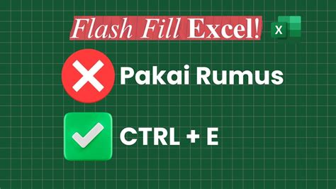 Excel Tips Tidak Perlu Rumus Pakai Ctrl E Youtube