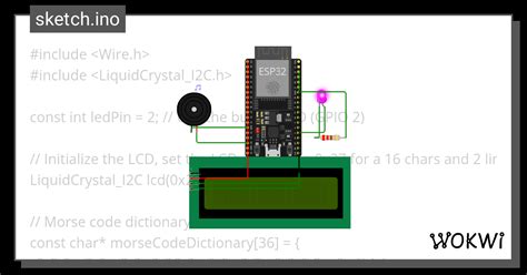 MorseCode Copy Wokwi ESP STM Arduino Simulator