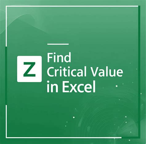 How To Find Z Critical Value In Excel Left Right And 2 Tailed Tests