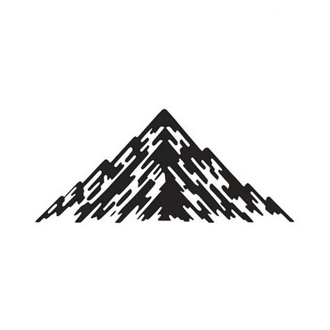 Shiloutte Vectorial De Montaña Vector Premium Generado Con Ia