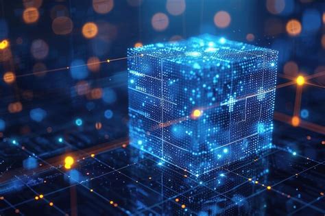 Premium Photo Blockchain Connections And Communication Between Blockchain Blocks Are