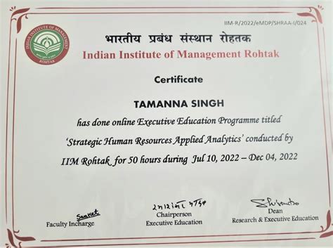 Tamanna Singh On Linkedin Iimrohtak Hranalytics 12 Comments