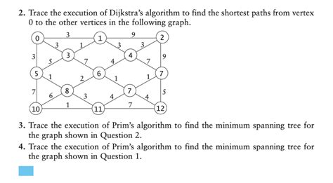 solved question 3 ﻿and 4 ﻿only trace the execution of