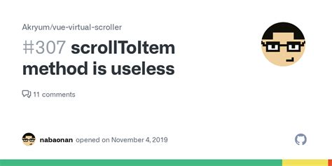 Scrolltoitem Method Is Useless · Issue 307 · Akryumvue Virtual