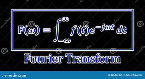 fourier transform formula definition illustration royalty free stock