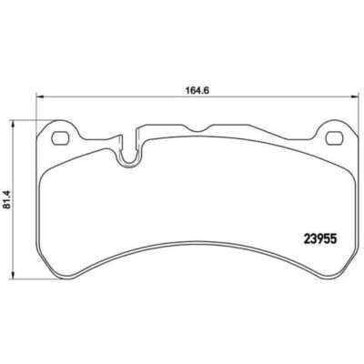 Brembo Kit Pastiglie Freno Freni A Disco Frontale Per Maserati Ghibli 3