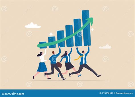 Business Growth Improvement Or Progress To Success Team Planning And