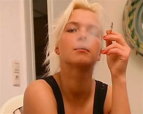 Stunning Looking German Blonde Adores Smoking While Taking A Cock Deep Xhamster