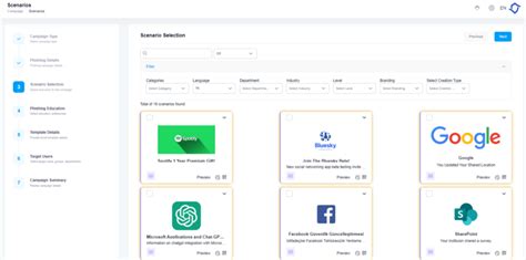 Scenario Selection Beamsec