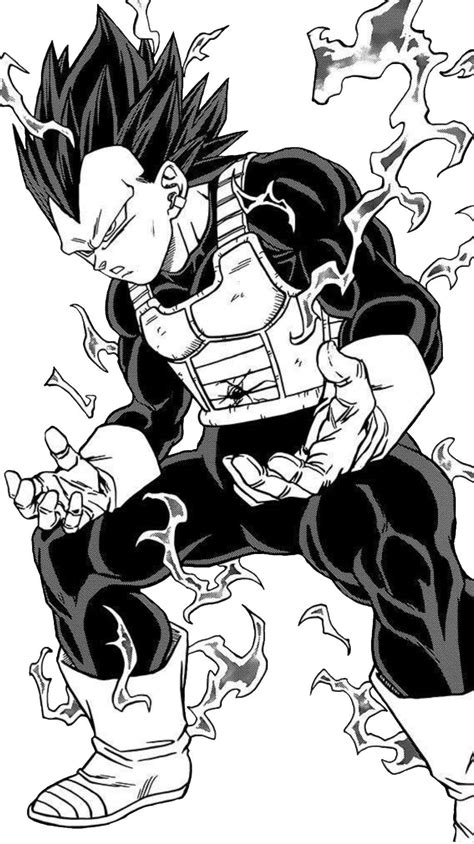 Vegeta Ultra Ego Coloring Page