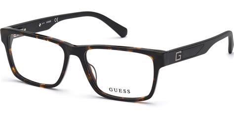 Guess Dark Havana Square Eyeglass Frames W Spring Flex Hinges Eyedictive