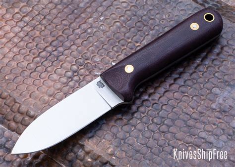 L T Wright Knives Next Gen Double Red Micarta Black Liners Matte A2 Steel Scandi